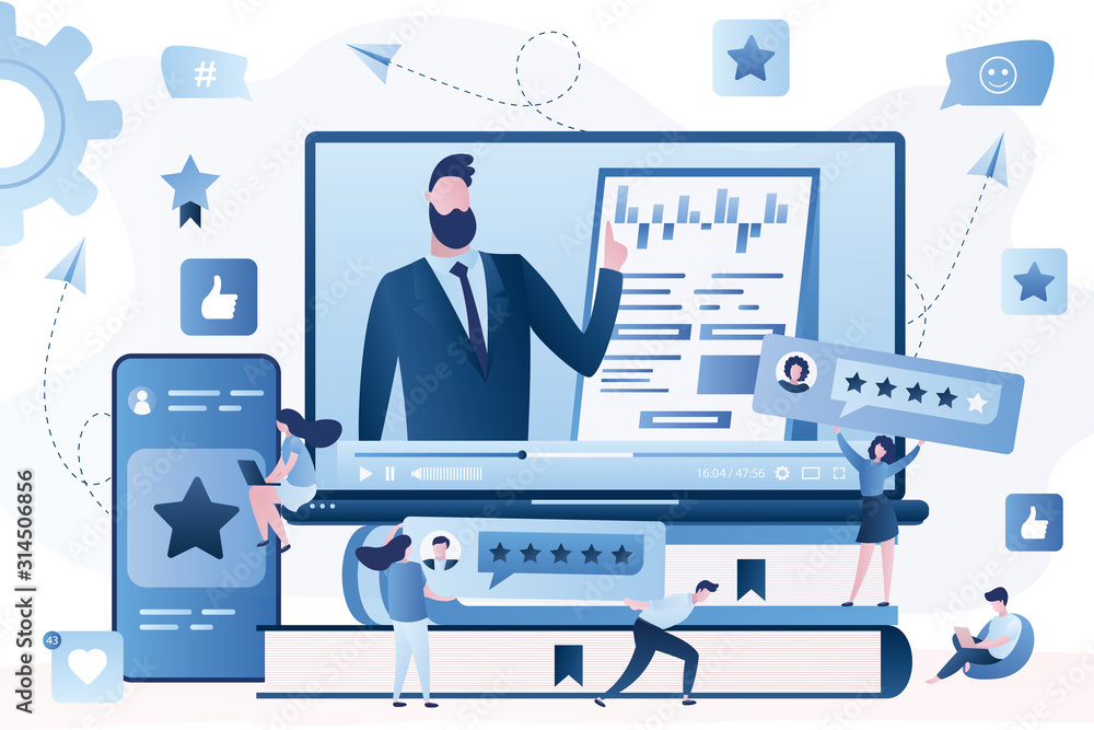 Rank and rating scale, top-ranking concept on white background. Tiny ...