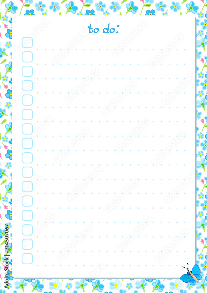 vector checklist to do clip art Stock Vector | Adobe Stock