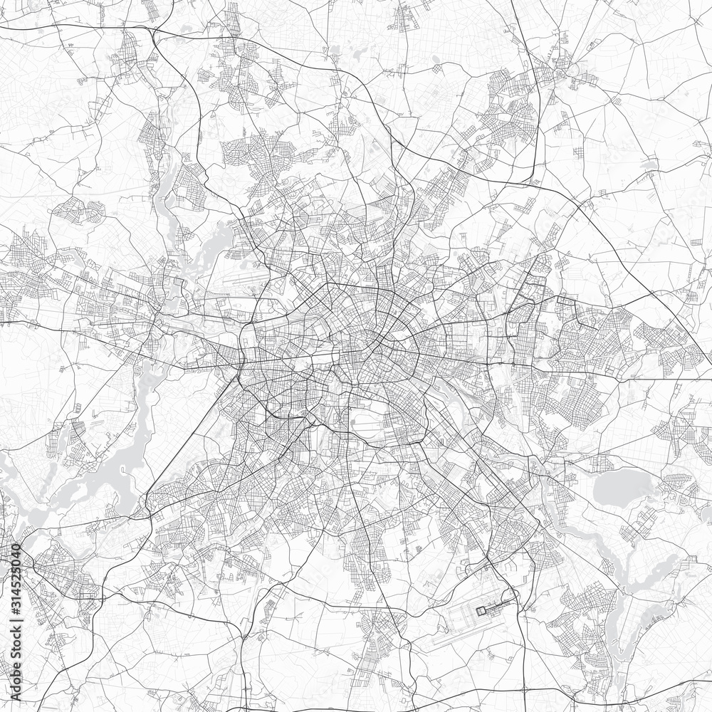 Berlin city map. Detailed map of Berlin (Germany). Transport system of ...