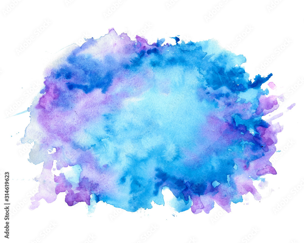 abstract nice blue shades watercolor texture background Stock Vector ...