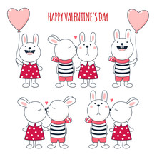 Valentine's Day Rabbits Free Stock Photo - Public Domain Pictures