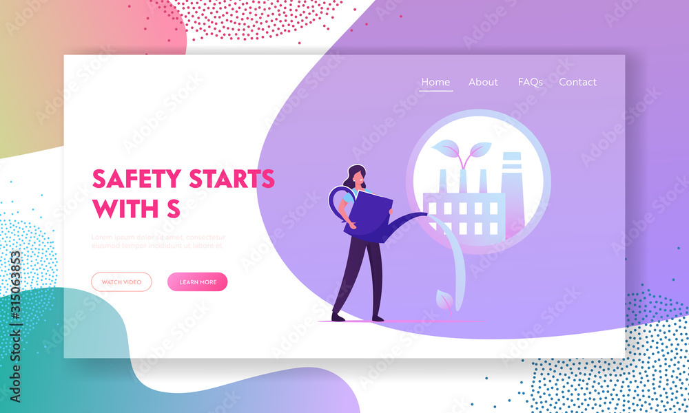 Vector de Stock Industrial Workers Health Protection, Safety at Work ...