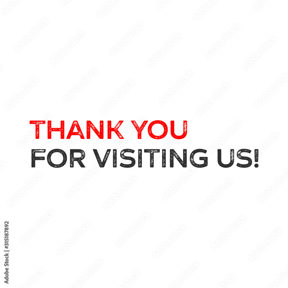 Thank you for visiting us, thank you for you visit vector quote Stock ...