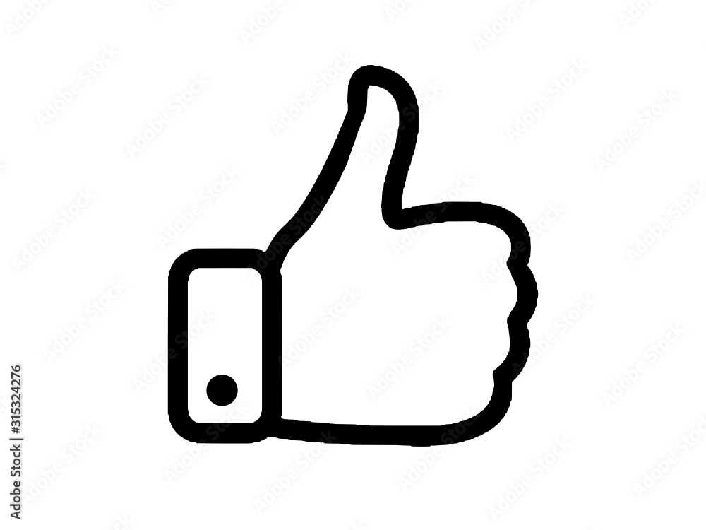 Daumen hoch Icon Vorlage Stock Vector | Adobe Stock