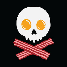 Skull Shaped Fried Eggs Free Stock Photo - Public Domain Pictures