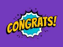 Congratulations Milkshake Text Free Stock Photo - Public Domain Pictures