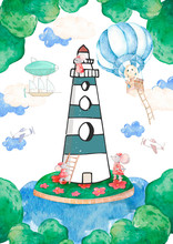 Captain Rabbit Nautical Lighthouse Free Stock Photo - Public Domain ...