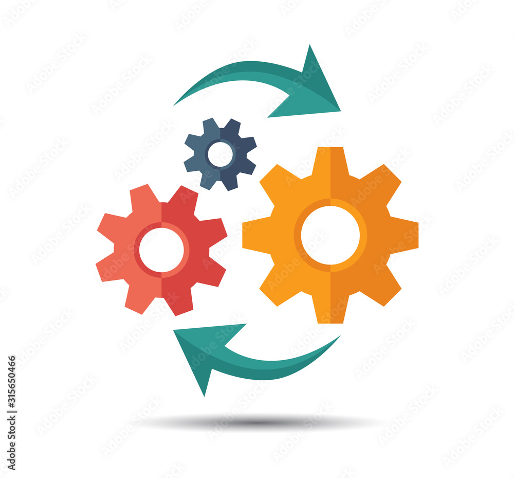 Operations Icon, Vector business Stock Vector | Adobe Stock