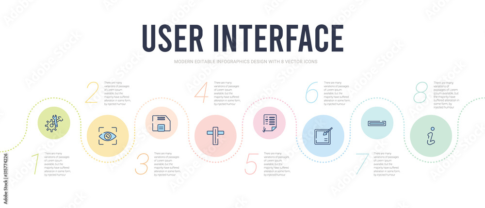Стоковое векторное изображение «user interface concept infographic ...