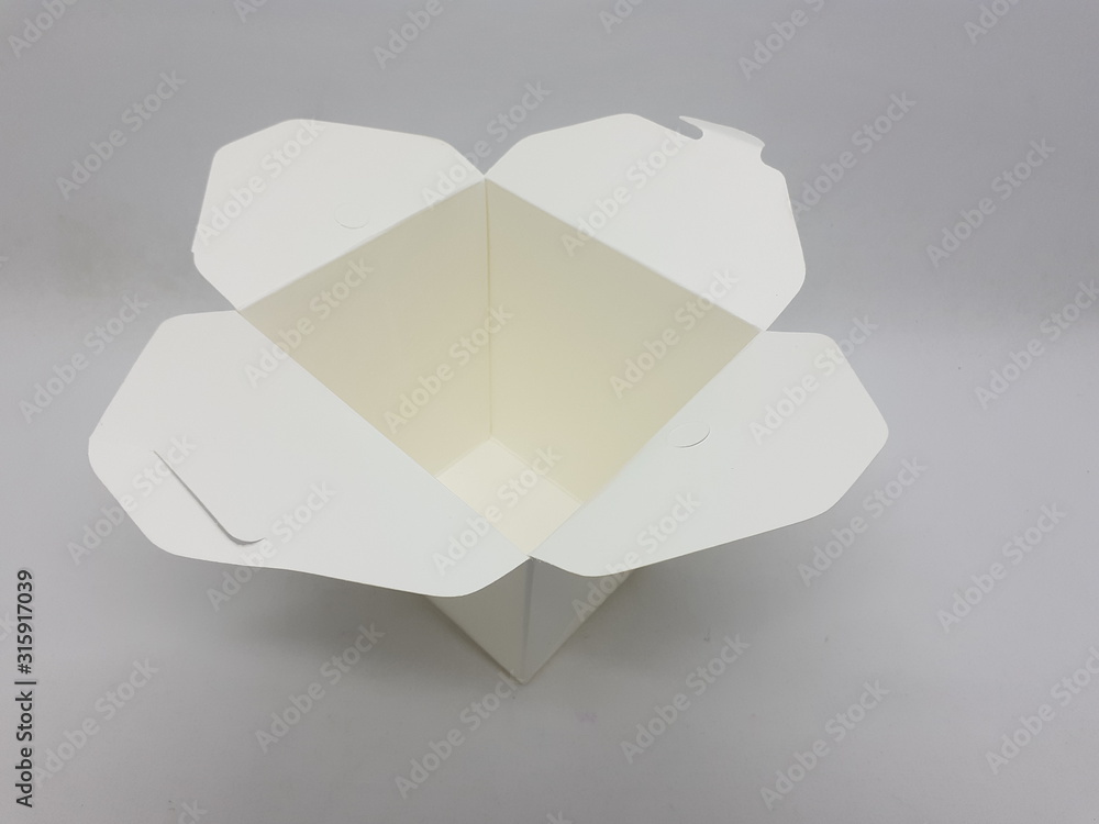 Blank Clean Empty Chinese Food Paper Bag Packaging Design for Product ...