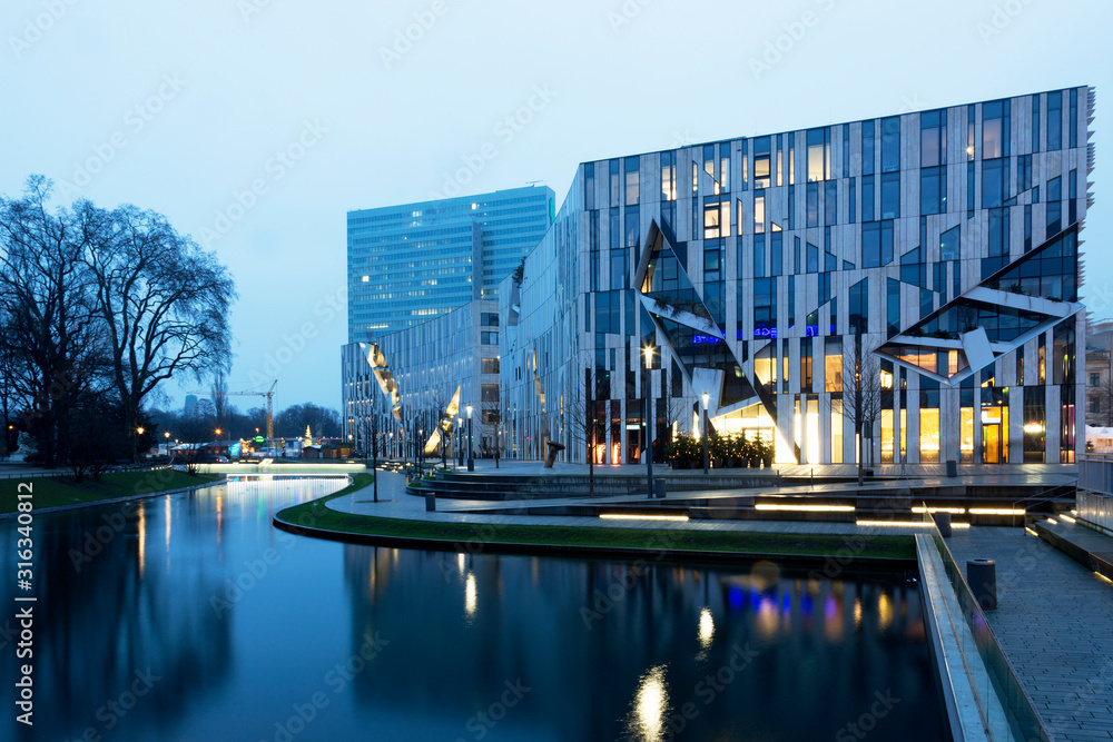 View of the Ko - Bogen. The Ko-Bogen is a large-scale office and retail ...