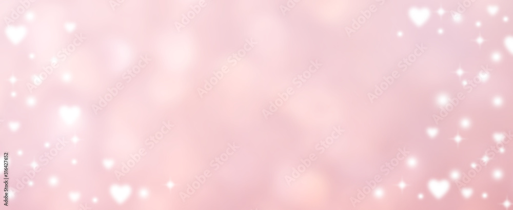 abstract blur soft gradient pink color in panoramic background with ...