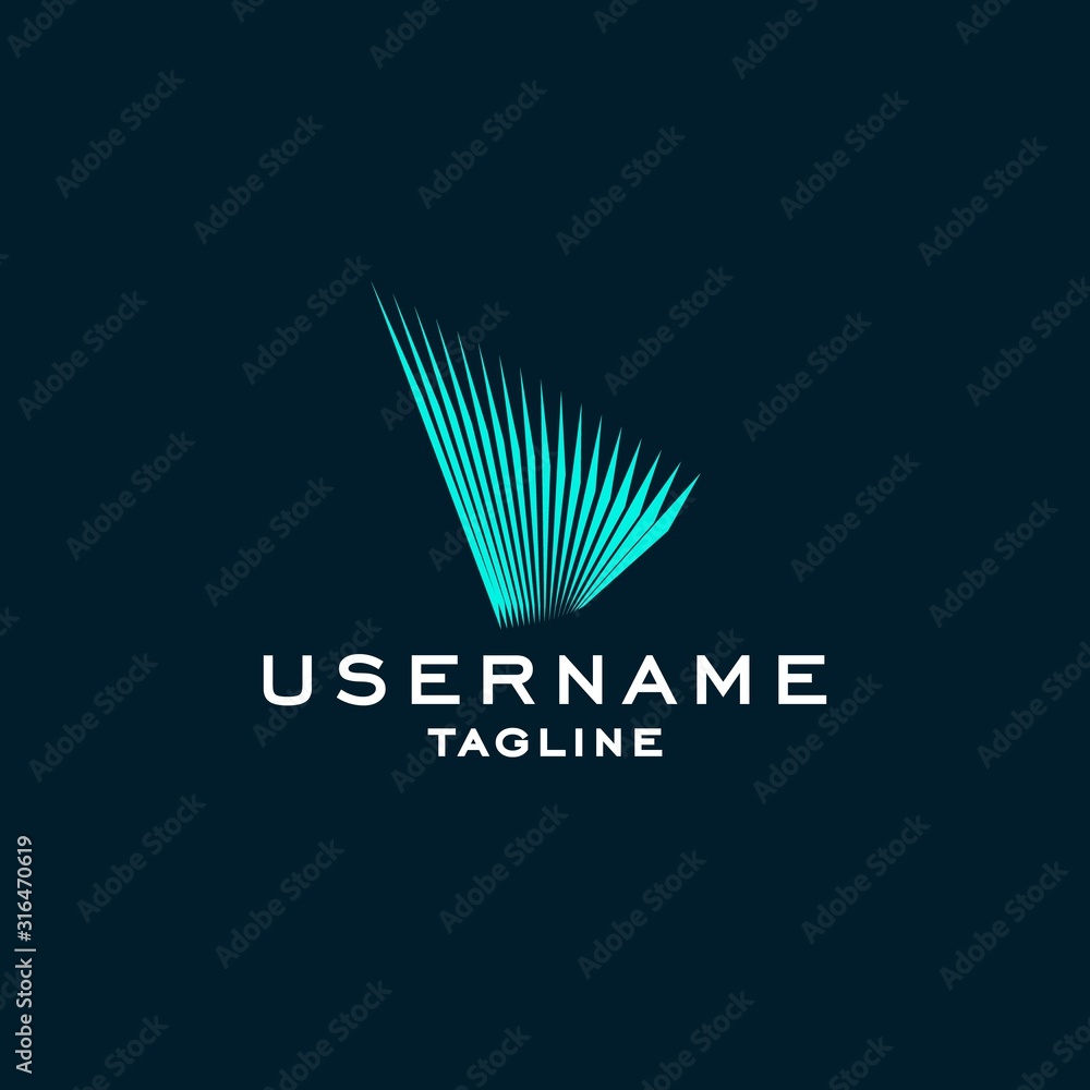 blue light logo design inspiration . spotlight logo design template ...