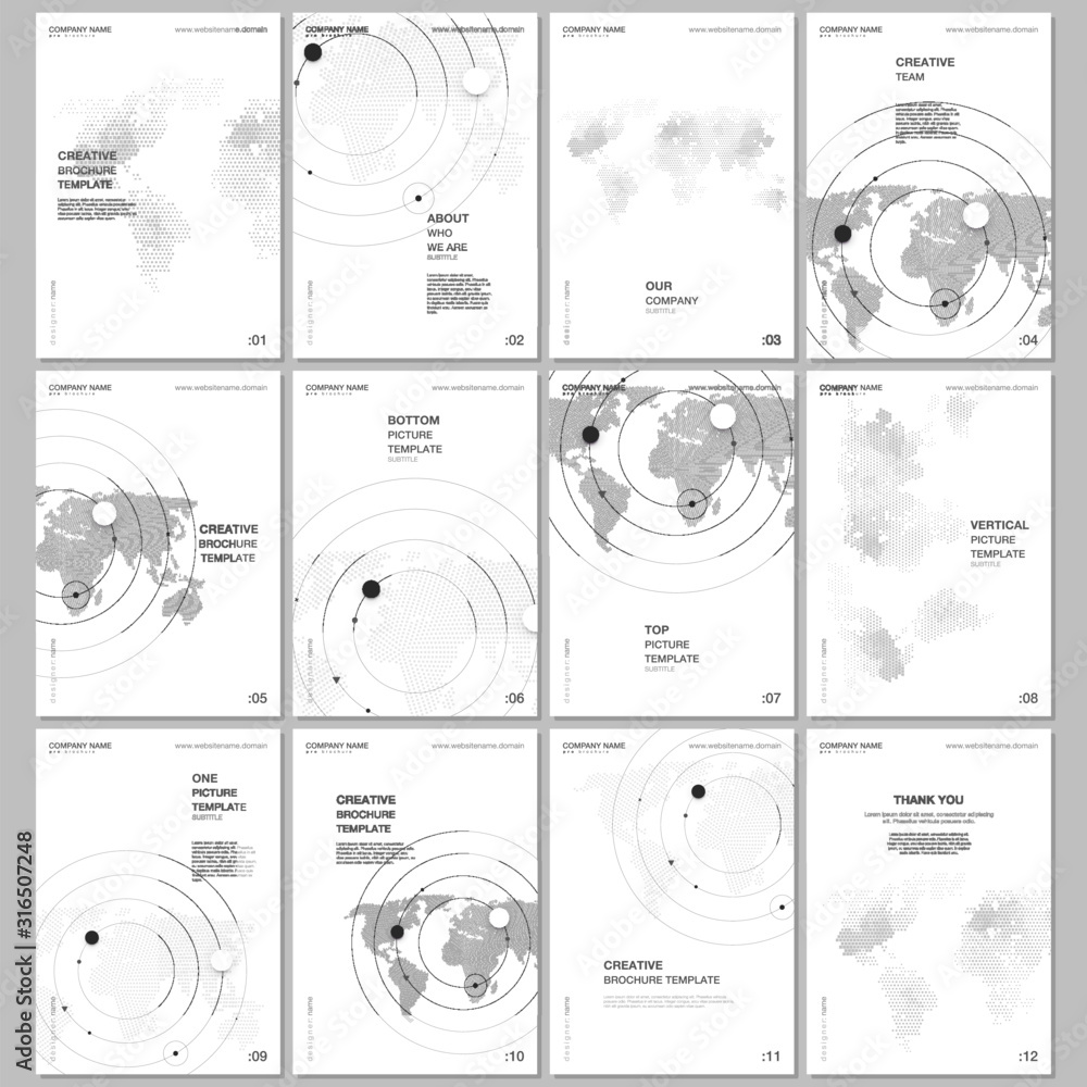 A4 brochure layout of covers design templates for flyer leaflet, A4 ...