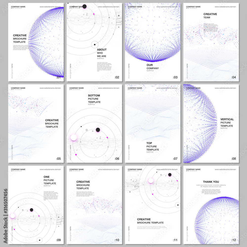 A4 brochure layout of covers design templates for flyer leaflet, A4 ...