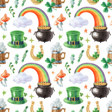 Seamless Leprechaun Background Free Stock Photo - Public Domain Pictures