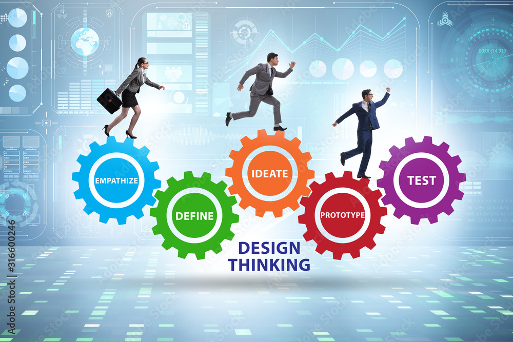 Design thinking concept in software development Stock Photo | Adobe Stock