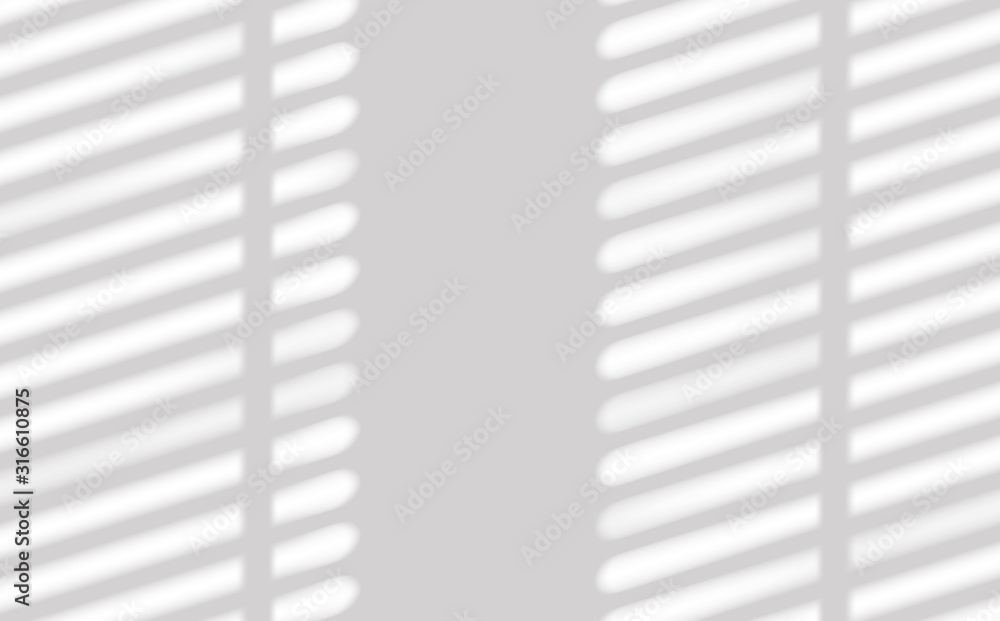 Realistic window light and shadow. Shadow overlay effect. Long shadow ...