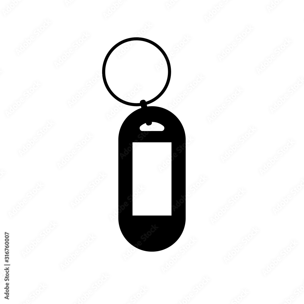 Key fob silhouette icon. Clipart image isolated on white background ...