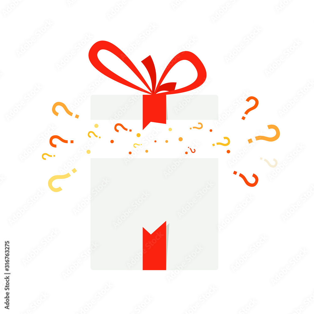 Mystery prize design icon. Clipart image isolated on white background ...