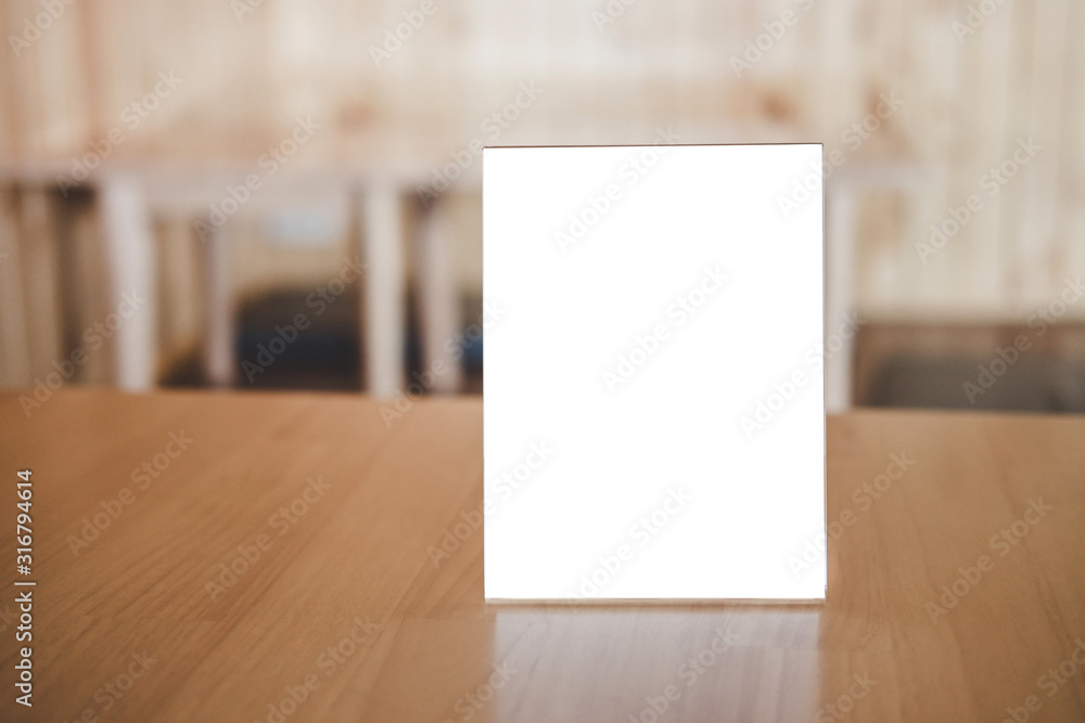 Mock up acrylic frame posters pattern template forms background, blank ...