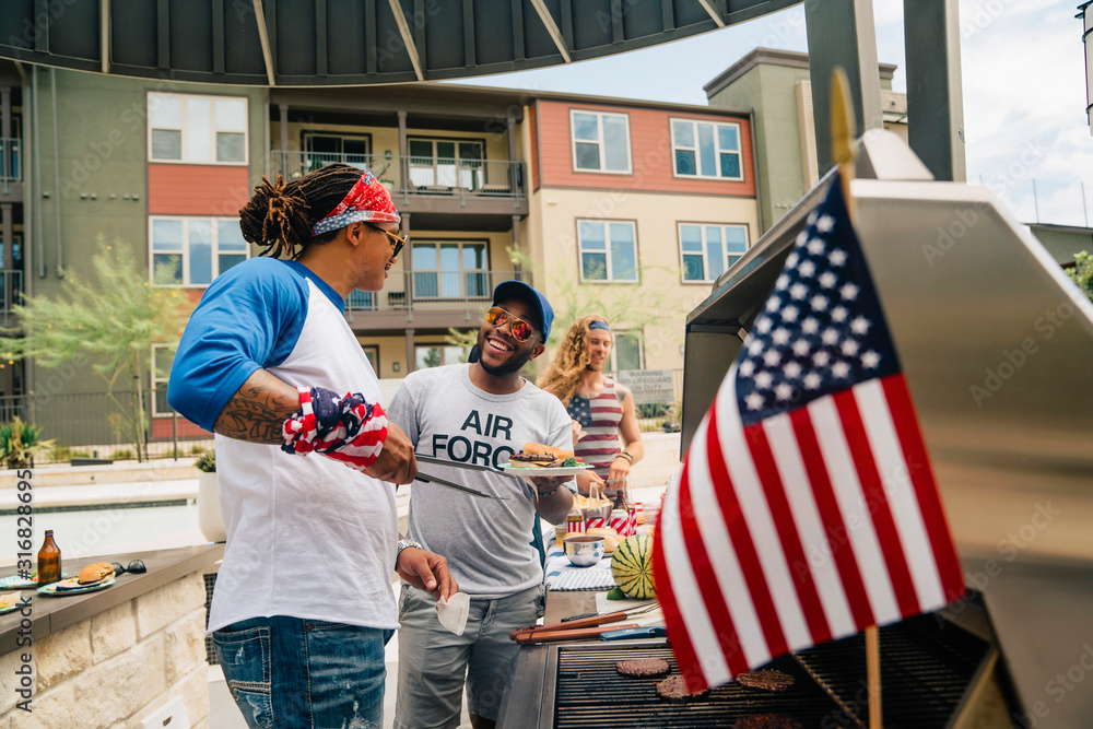 Air Force Veteran and friends having a 4th of July BBQ party at ...