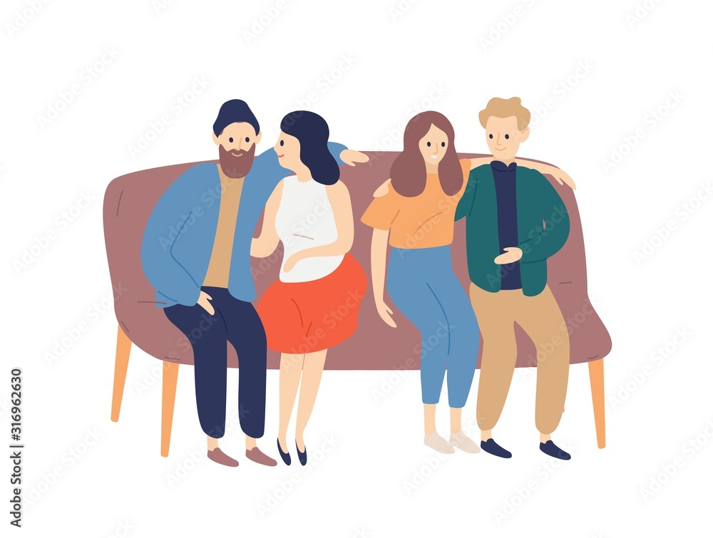 Spend Time With Friends Cartoon