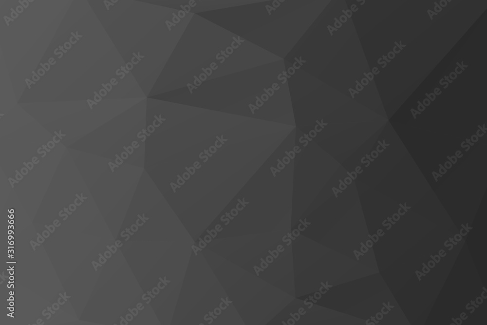 Low Poly Dark Grey Gradient background made from Triangle Shapes.Could ...