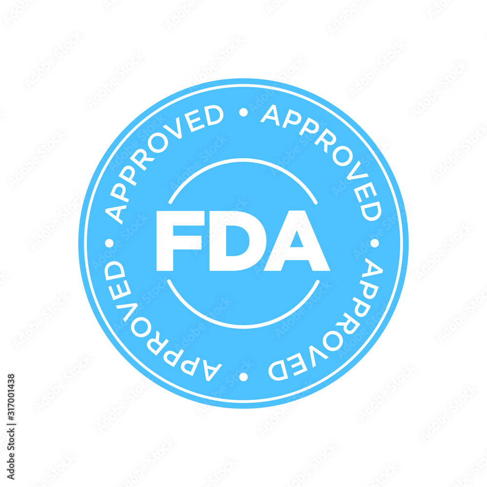 FDA Approved (Food and Drug Administration) icon, symbol, label, badge ...
