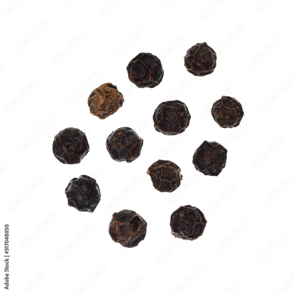 Kali mirch isolated on white background with clipping path Stock Photo ...