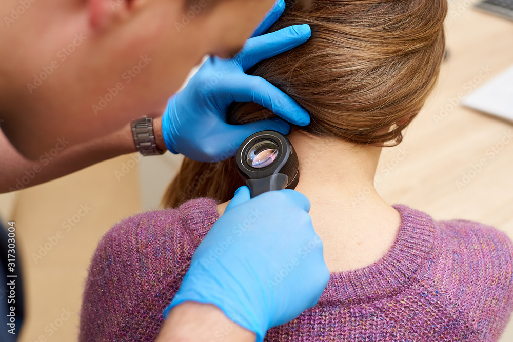 A safe way to diagnose skin diseases. Examination of moles and other ...