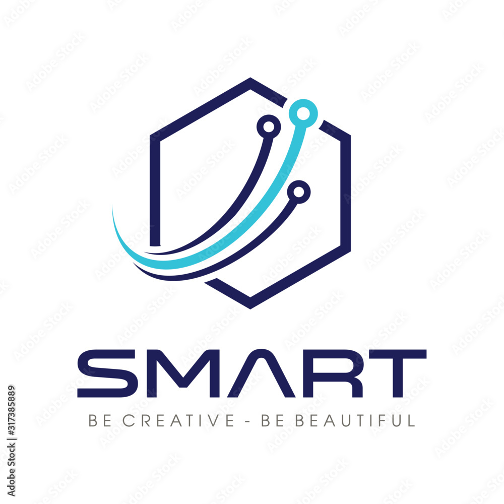 Smart Tech Logo, Technology Logo Vector Stock Vector | Adobe Stock