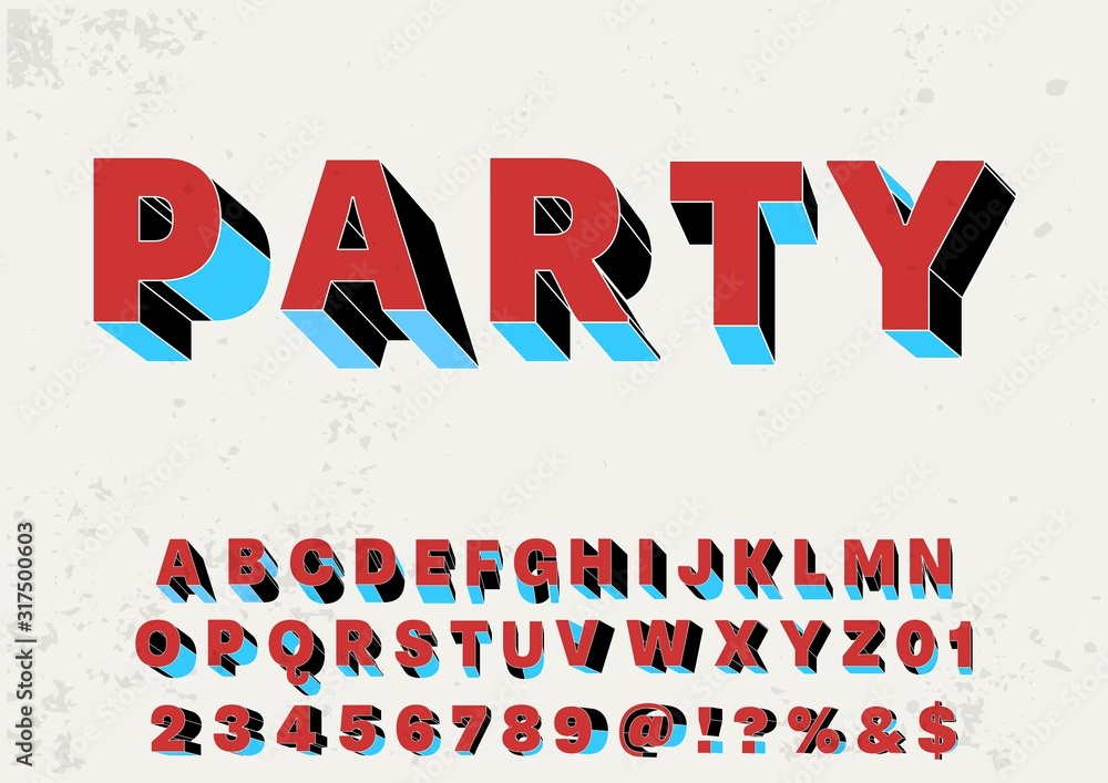 Image vectorielle Stock Font. Abc alphabet typeface. font digital ...