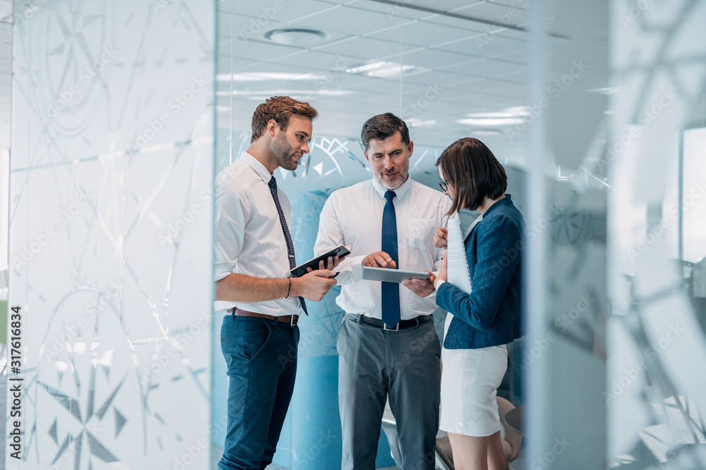 Planning and strategizing in the office Stock Photo | Adobe Stock