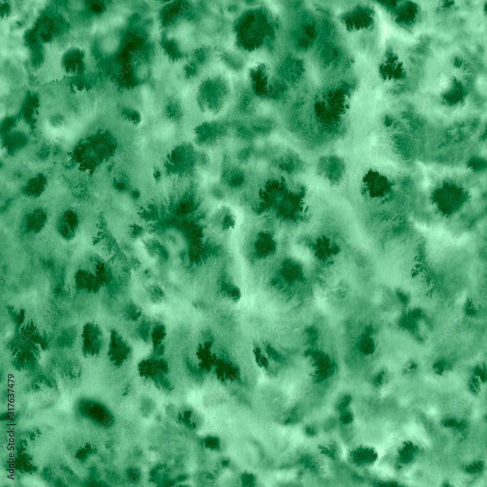 Watercolor peppermint background with splashes, drop. Hand-painted ...