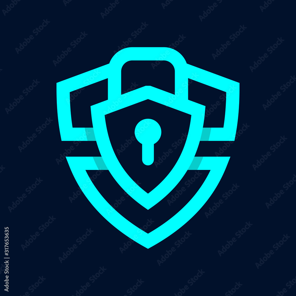 Shield Lock Stock Vector | Adobe Stock
