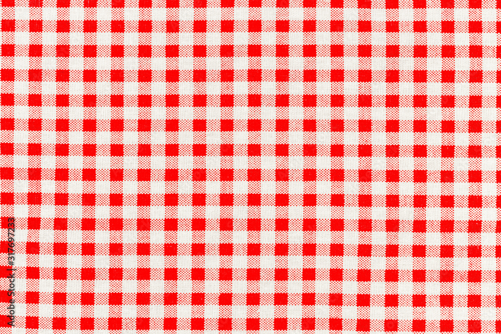 texture of checkered picnic blanket Stock Photo | Adobe Stock