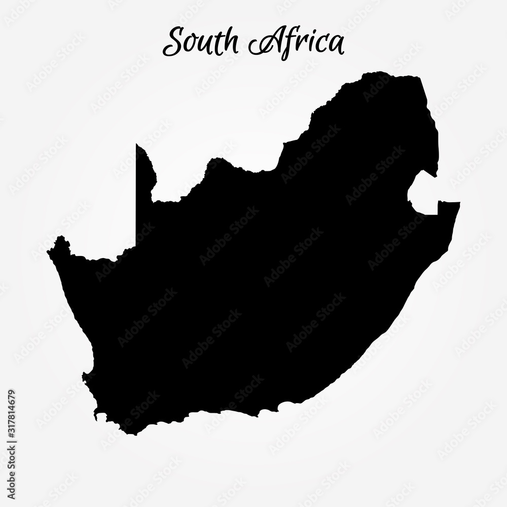 Map of South Africa. Vector illustration. World map Stock Vector ...