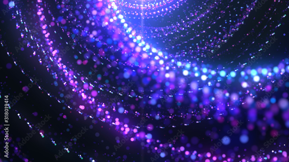 Abstract blue modern neon light background. Stock Photo | Adobe Stock