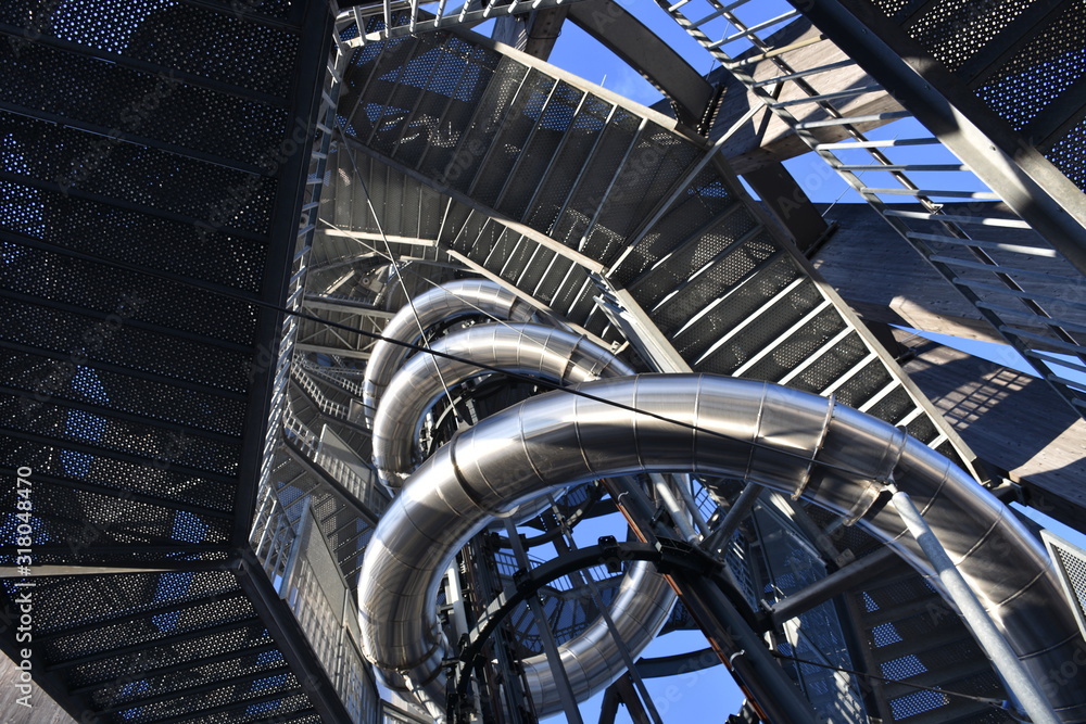 Photo Stock Rohr, Stiege, Treppe, Gerüst, Metall, Aufstieg, Stufen ...