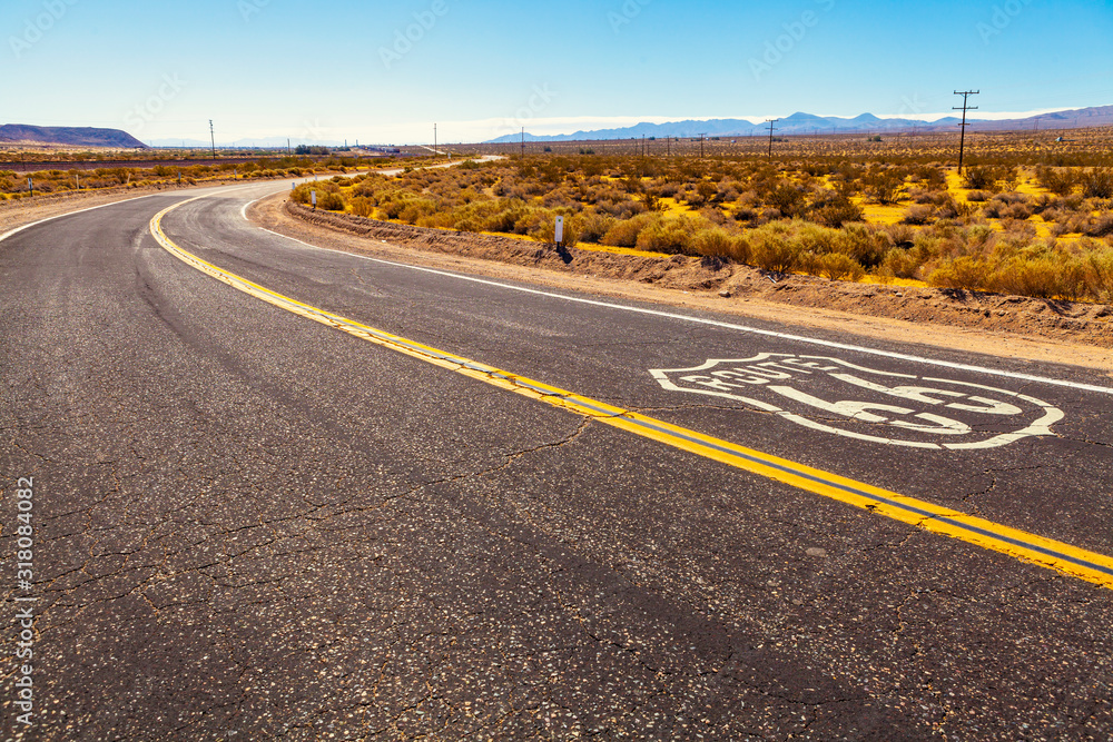 Route 66 in California - Side View Stock Photo | Adobe Stock