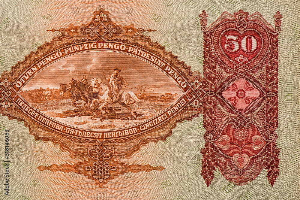 Foto de Stock Csikos - horse herder, painting by Janos "Jean" Viski ...