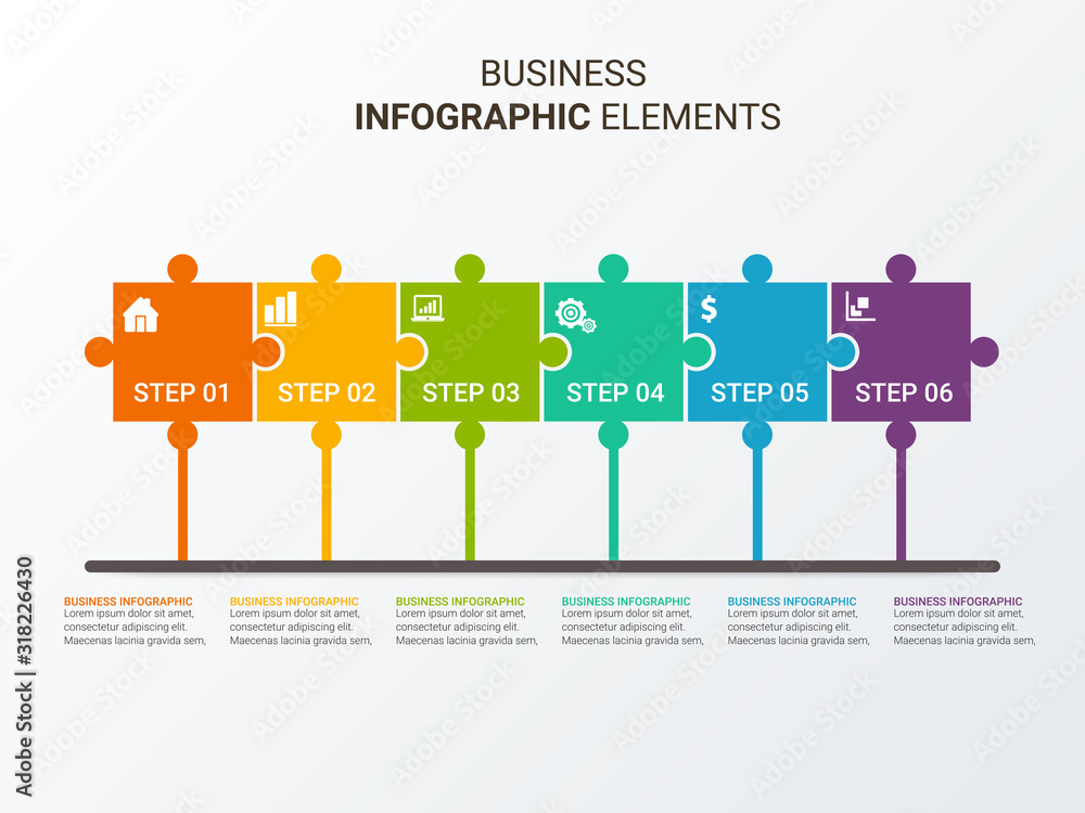 Vector Infographic, template design. Business concept, Infograph with ...