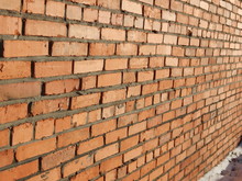 Diagonal View Of Brick Wall Free Stock Photo - Public Domain Pictures