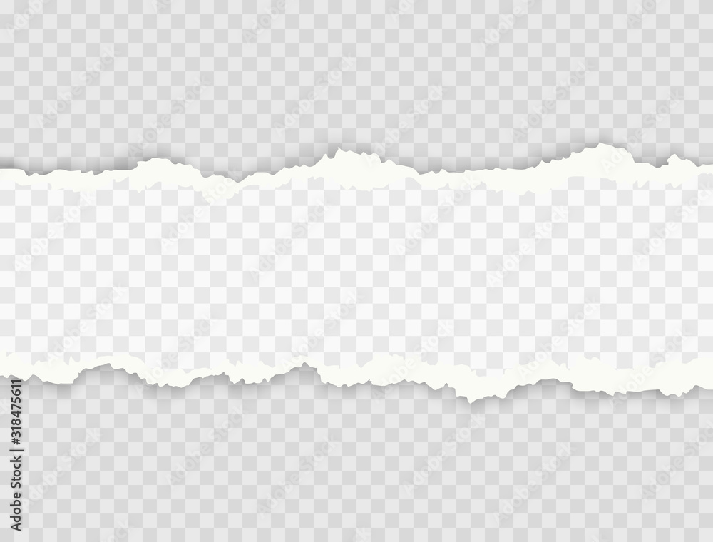 Paper strip with space for text isolated on transparent background ...