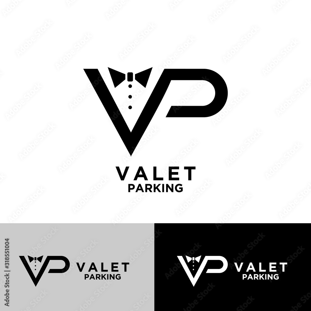 valet logo icon design vector illustration Stock Vector | Adobe Stock