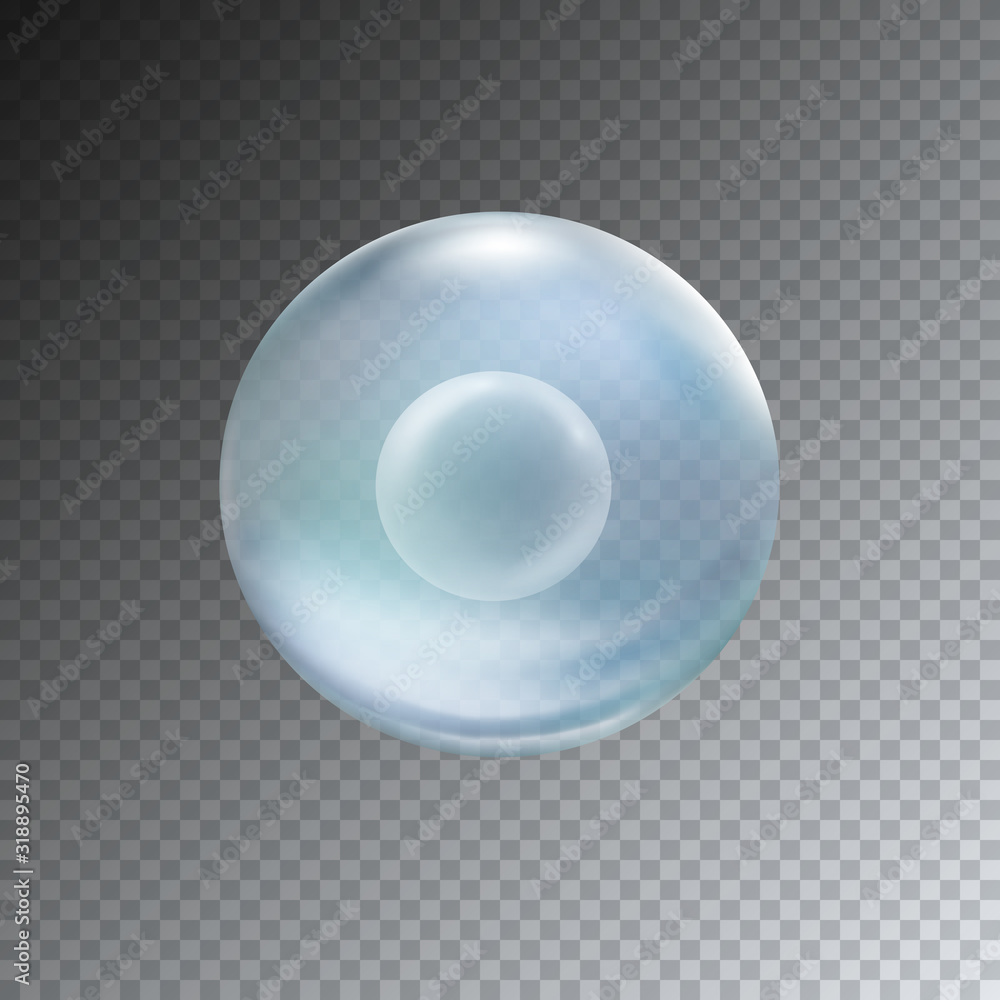 Cell stem isolated on transparent background. Vector medical ...