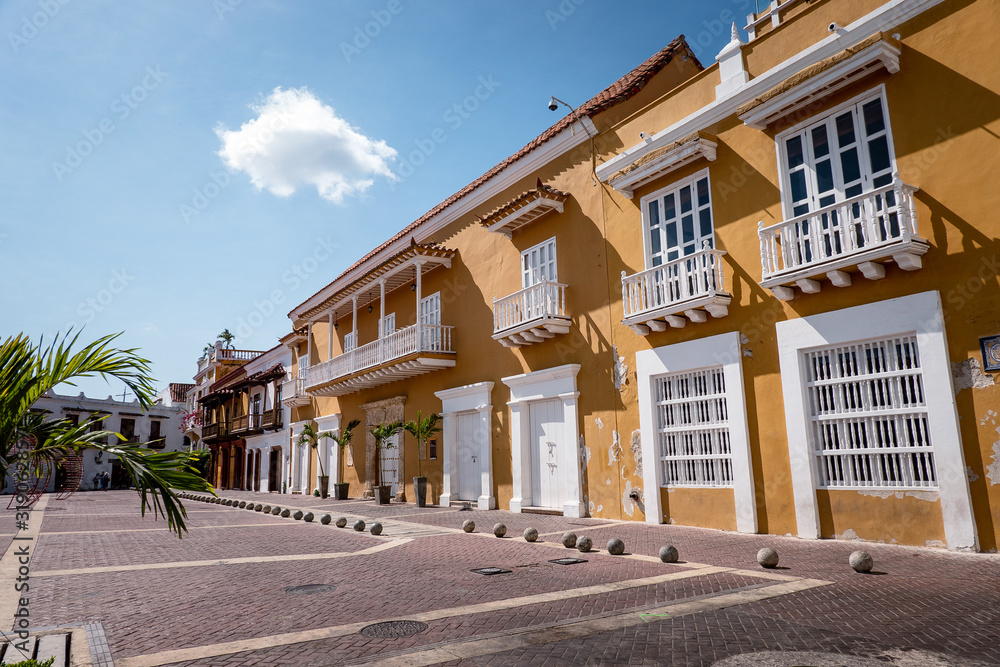 Paisajes de la Ciudad Amurallada de Colombia, Cartagena, Calles y ...