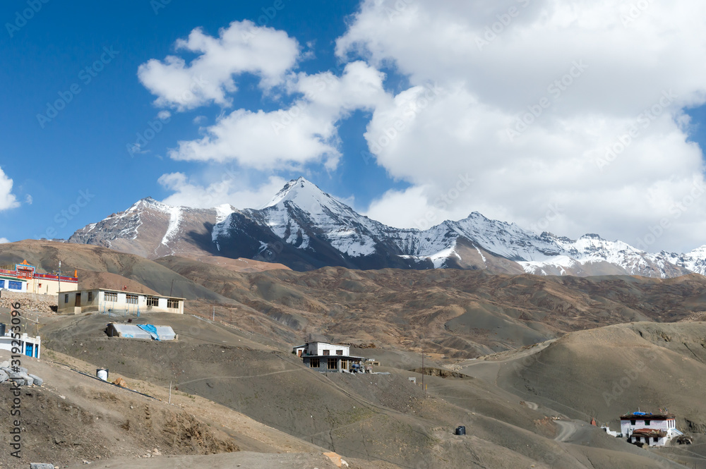 Human settlements in high altitude areas of Himalayan hills and ...