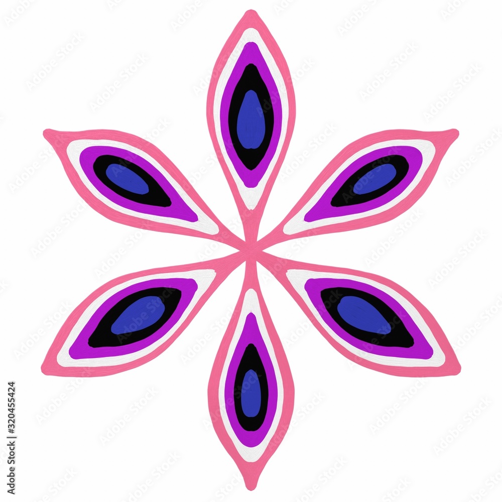 flower illustration in genderfluid pride flag colors Stock Illustration ...